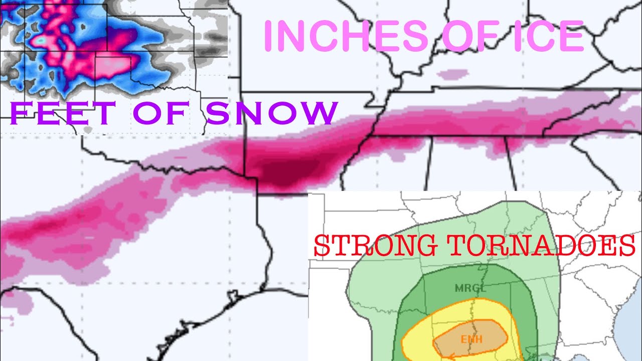 STRONG Snowstorms and WIDESPREAD ICE Potential!? - YouTube