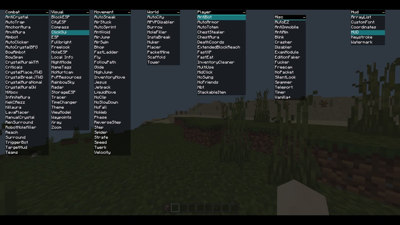 Aristois V6 Client (Bedrock Edition Hacked Client) - YouTube