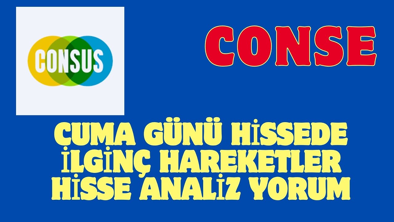 CONSE HİSSE ANALİZ YORUM #conse #hisse #borsa - YouTube