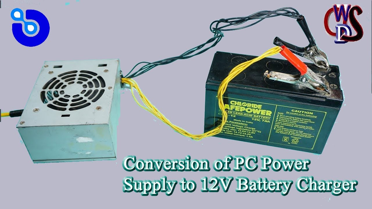 How to Convert a PC Power Supply to a 12V Battery Charger | DIY ...
