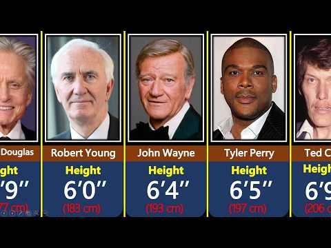 REAL Height Comparison of Classic Hollywood Actors - How Tall Are They Really?