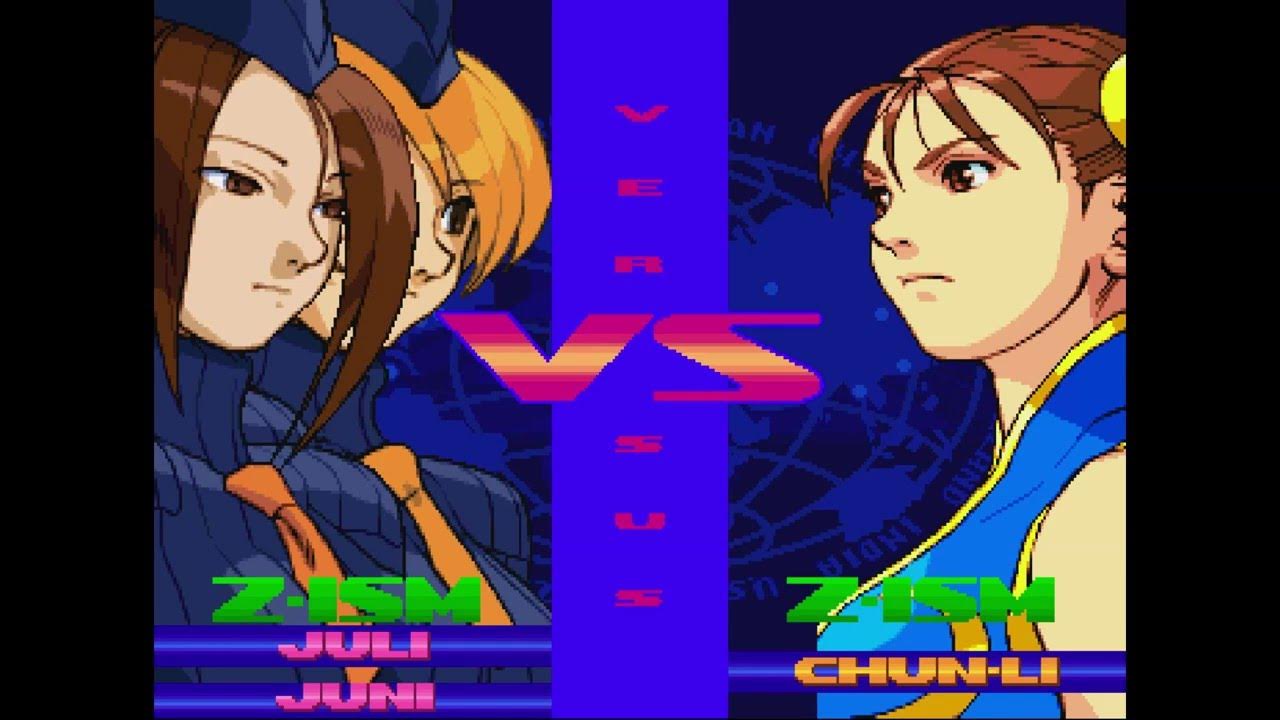 Street Fighter Zero 3 - Juli & Juni Dramatic Battle (Original Course) - YouTube