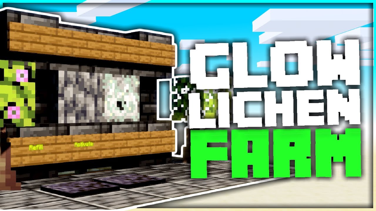 Glow Lichen FARM Tutorial | Minecraft 1.17+ - YouTube
