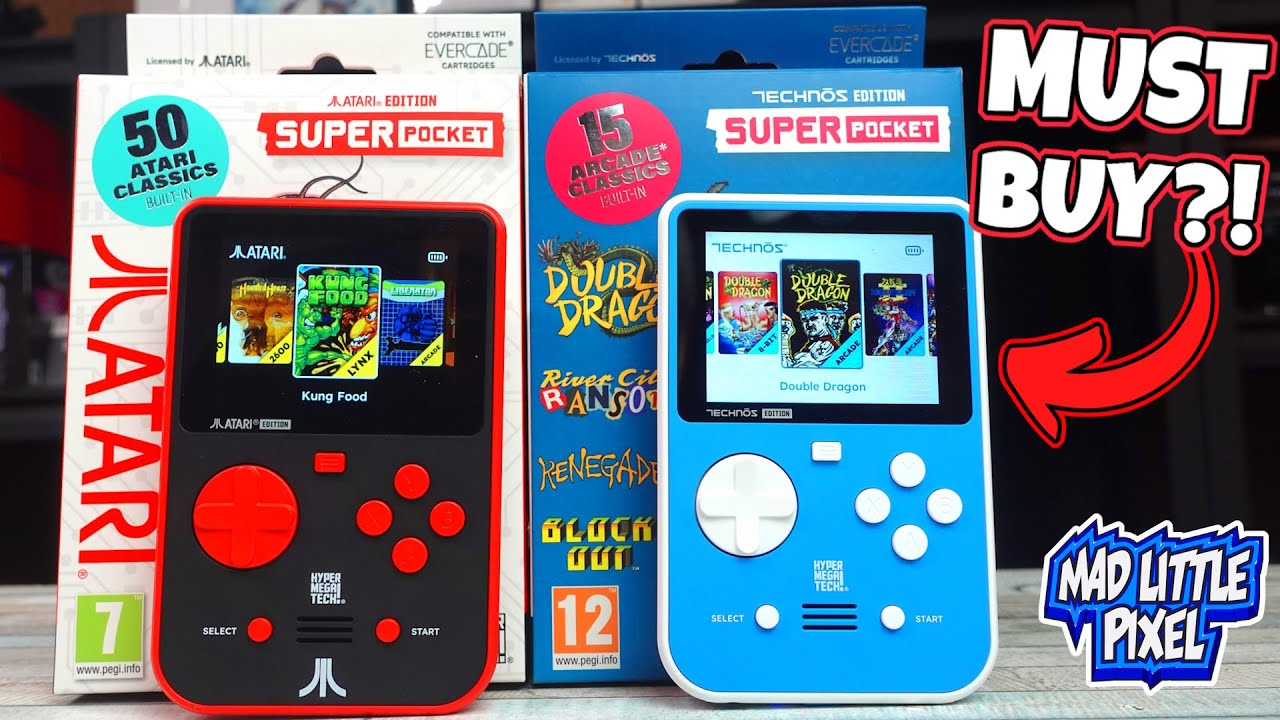 INSTANT BUY!? Atari & Technos Super Pocket First Look! PLAYS CARTRIDGES! - YouTube