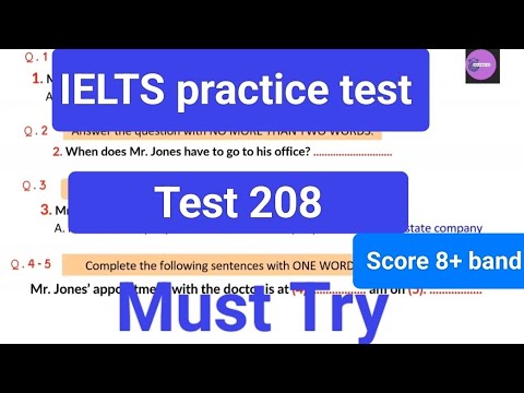 Listening Practice test 208 | Real Listening Exam - YouTube