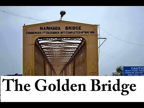 Golden bridge Bharuch Gujarat - 140 year old British Indian bridge ...