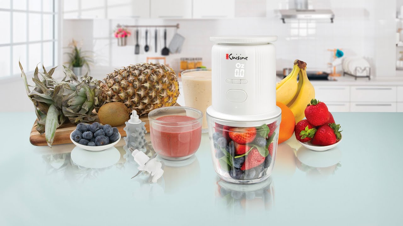 Euro Cuisine (RFCX12) - Cordless / Rechargeable Chopper with Scale ...