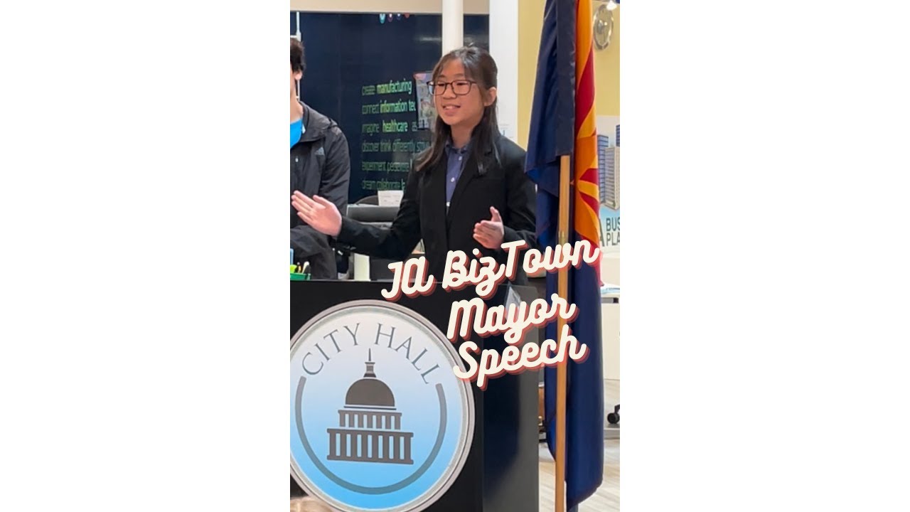 JA BizTown Mayor Speech 2024 - YouTube