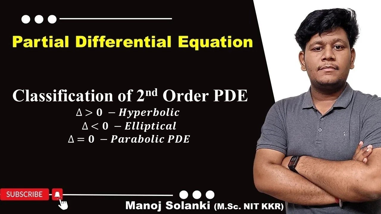 Classification of Higher order PDE | Hyperbolic , Elliptical and ...