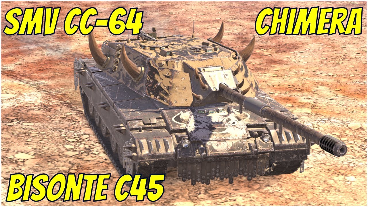 SMV CC-64, Bisonte C45 & Chimera WoT Blitz - YouTube