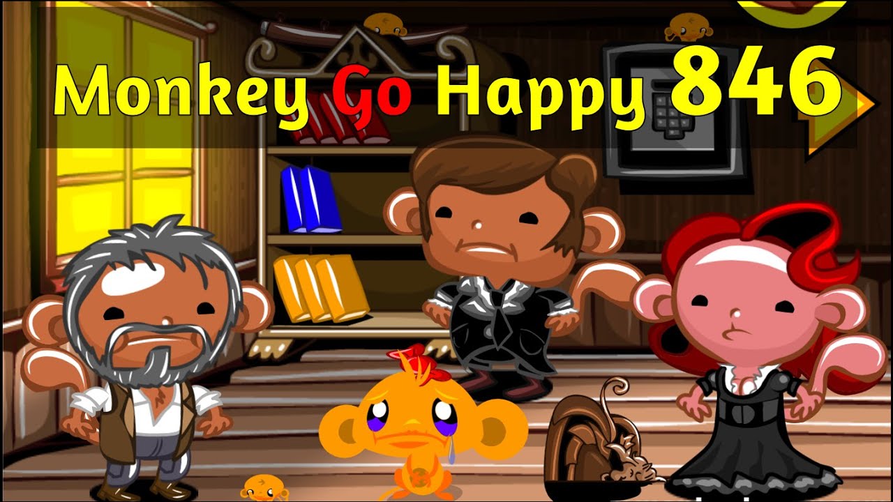 Monkey GO Happy Stage 846 - 4K - Walkthrough - a PencilKids Game - YouTube