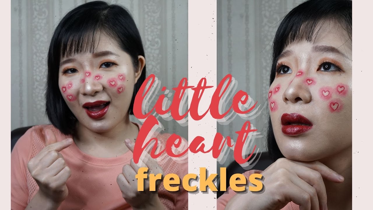 LITTLE HEART FRECKLES FACE ART | MAKE UP TUTORIAL ( LEVEL UP YOUR ...