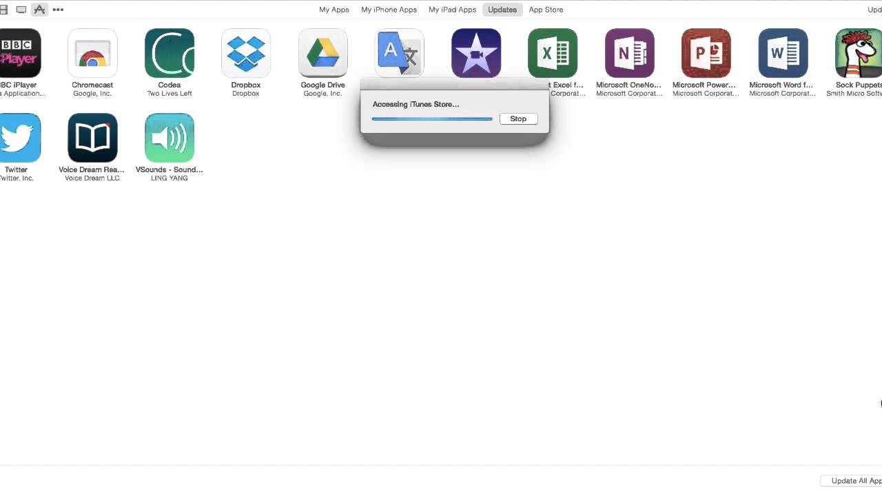 Updating multiple apps in iTunes. - YouTube