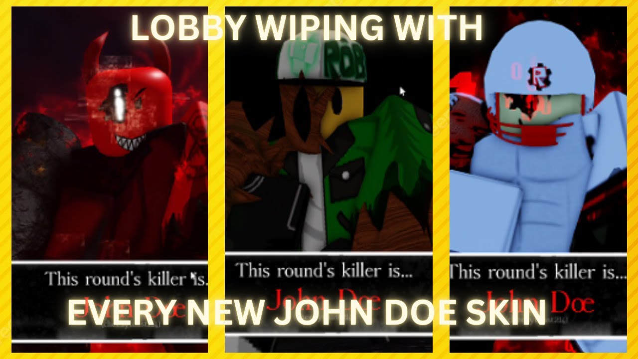 Using Every New John Doe Skin In Forsaken (Roblox Forsaken Skin ...