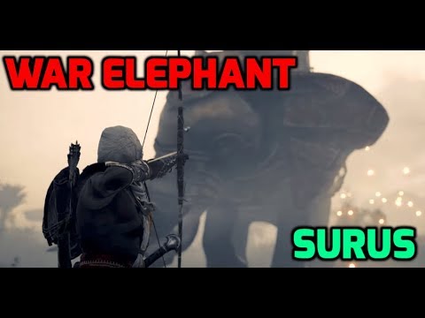 Assassin's Creed Origins - War Elephants [Surus] - YouTube