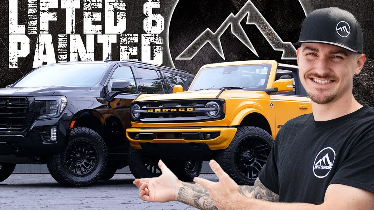 BUILDS COMPARED Lifted and Color Matched 2022 Ford Bronco vs Lifted and ...