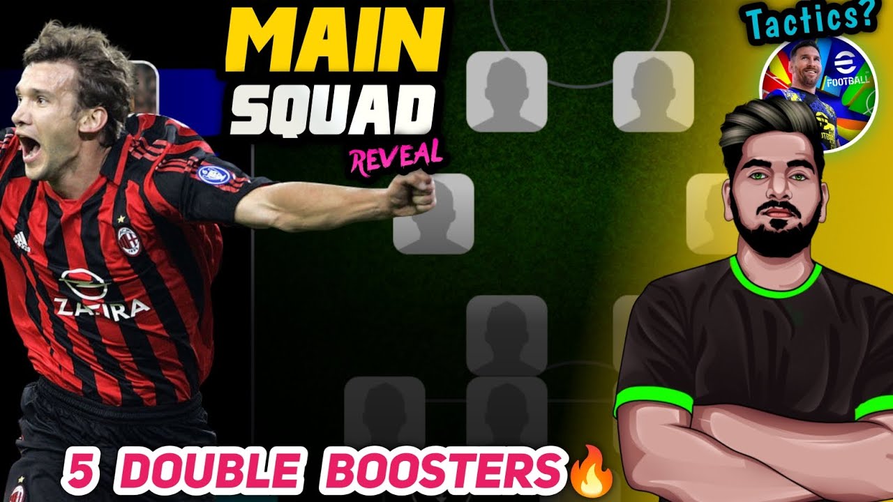 Revealing My Main Squad Of E-FOOTBALL 25🔥 | Tactics & Formation |×5 ...