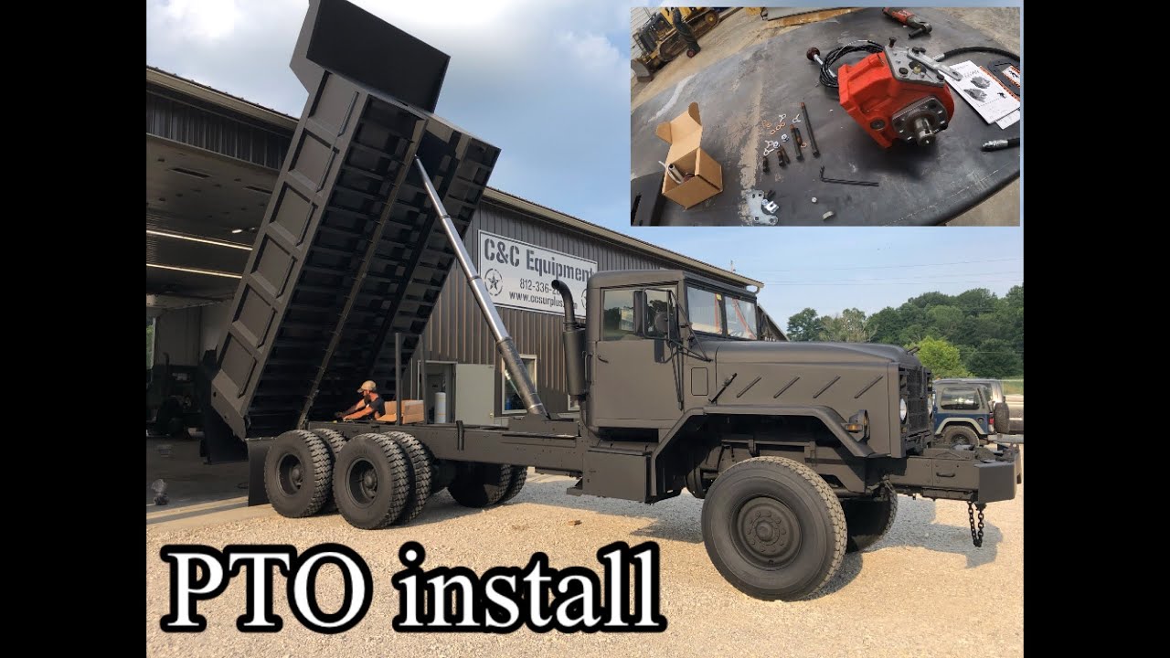 M939 series 5 ton PTO install how to @C_CEQUIPMENT - YouTube