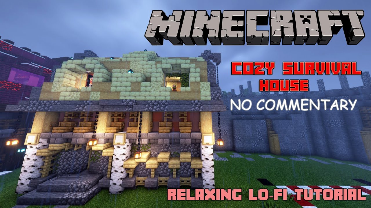 Cozy Survival House in Minecraft. Relaxing building (no comments) - YouTube