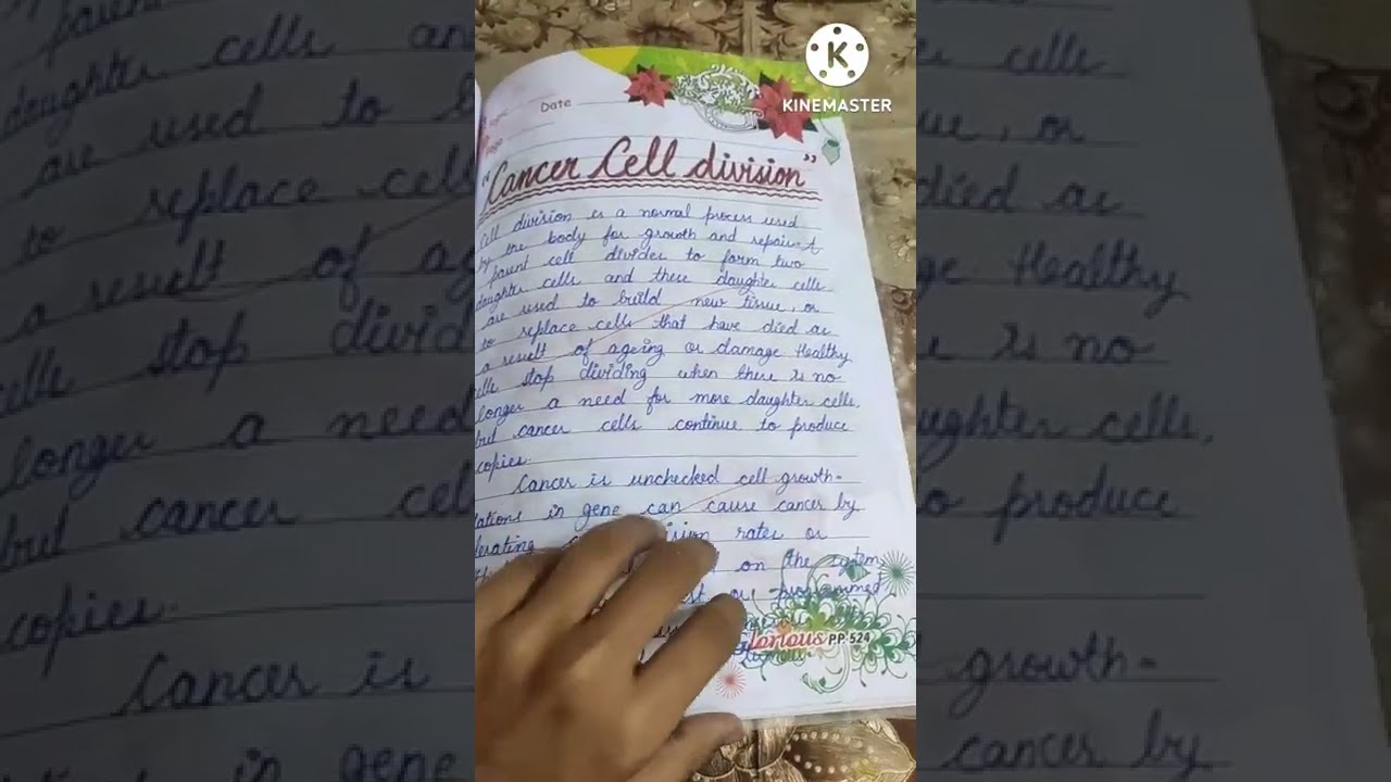 Biology Investigatory project file on Cancer||Class12||Class11||CBSE ...