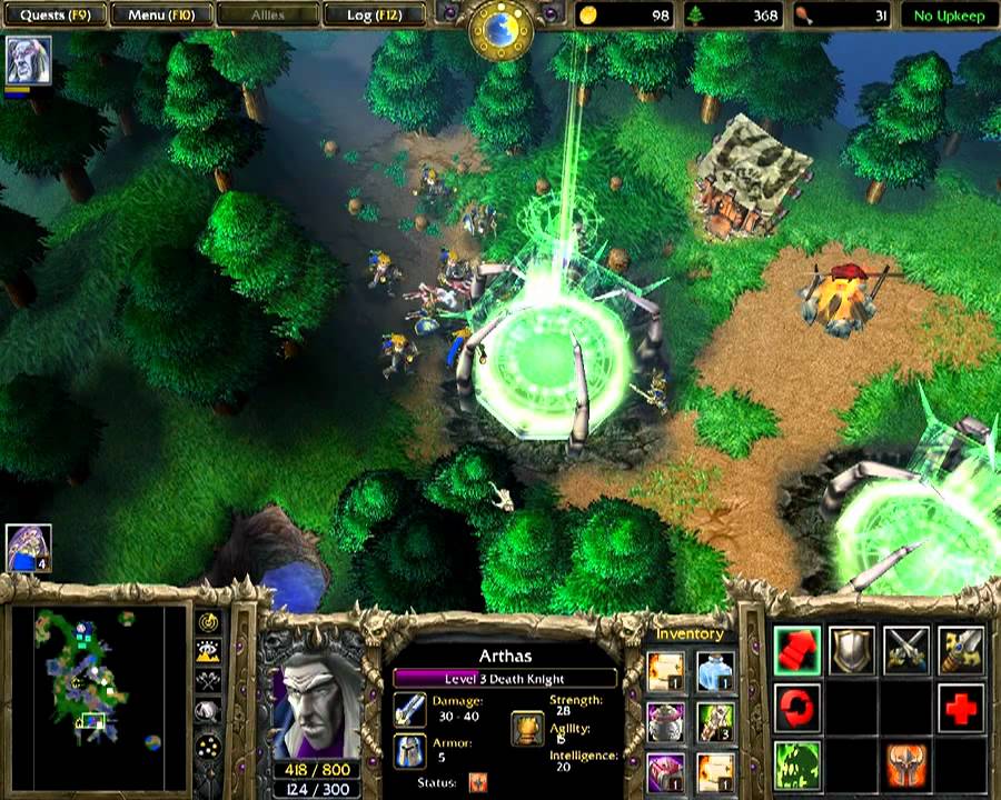 Warcraft 3 RoC Speed Run : Undead 3 - Hard - YouTube