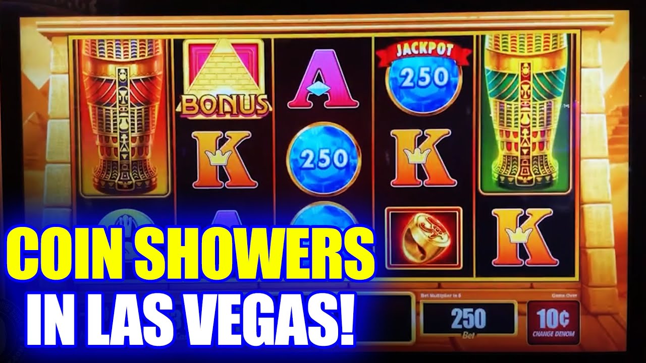 COIN SHOWERS IN LAS VEGAS! - Max Bet Slot Jackpots - YouTube