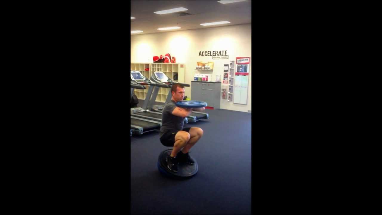 Bosu Buddha Squats - YouTube