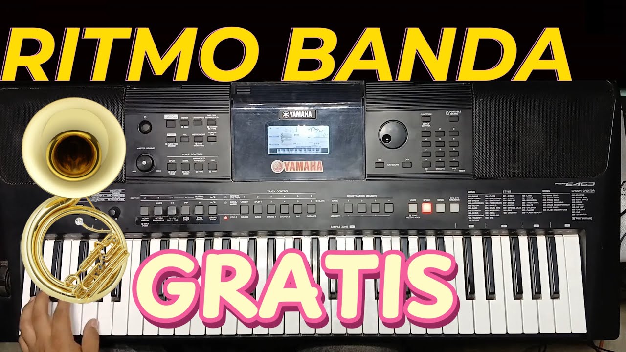 RITMO DE BANDA PARA YAMAHA GRATIS - YouTube
