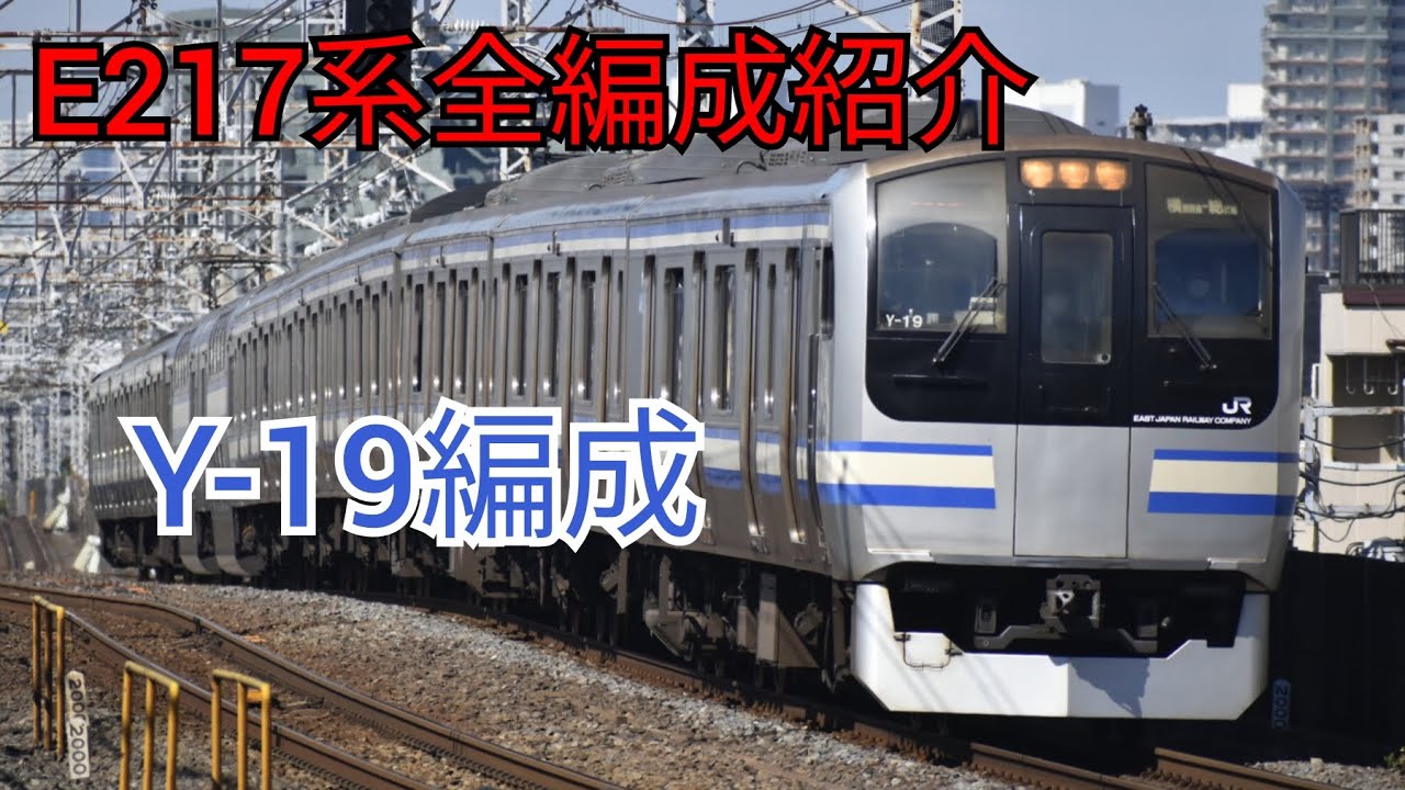 【E217系全編成紹介】第19回 Y-19編成 - YouTube