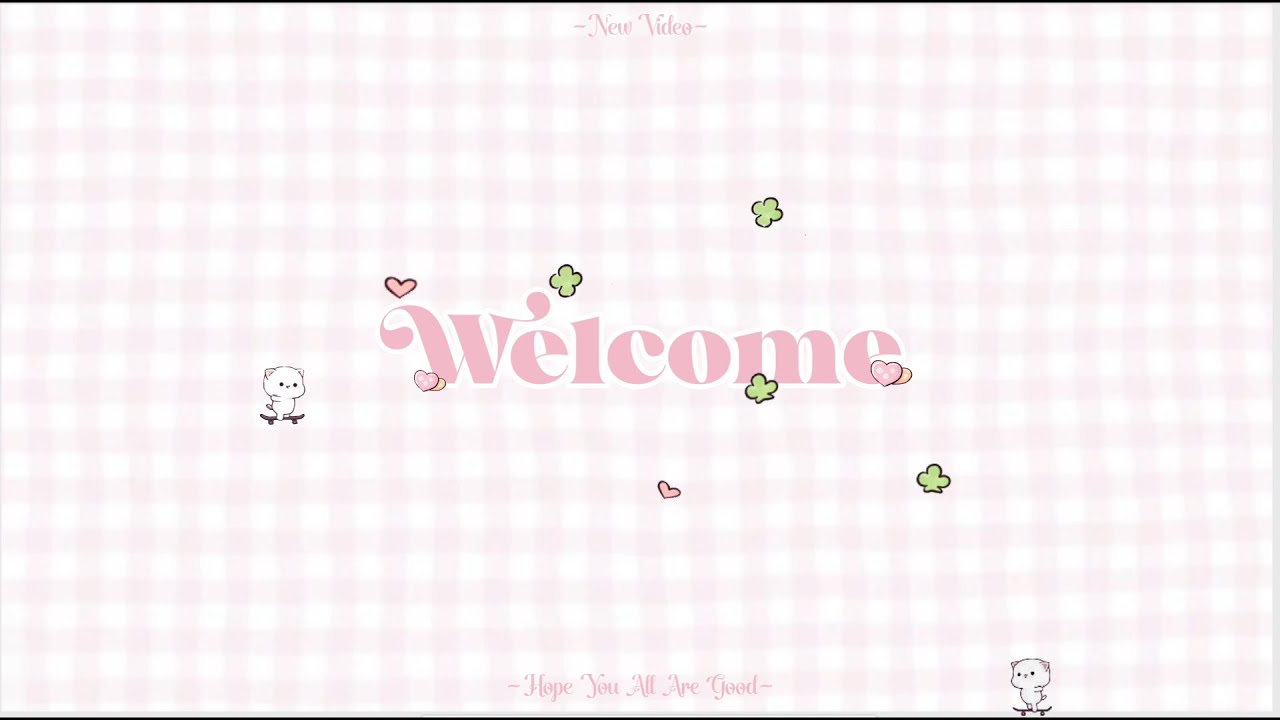 Cute Pink Aesthetic Intro & Outro for YouTube 💖 | Free Download | No ...