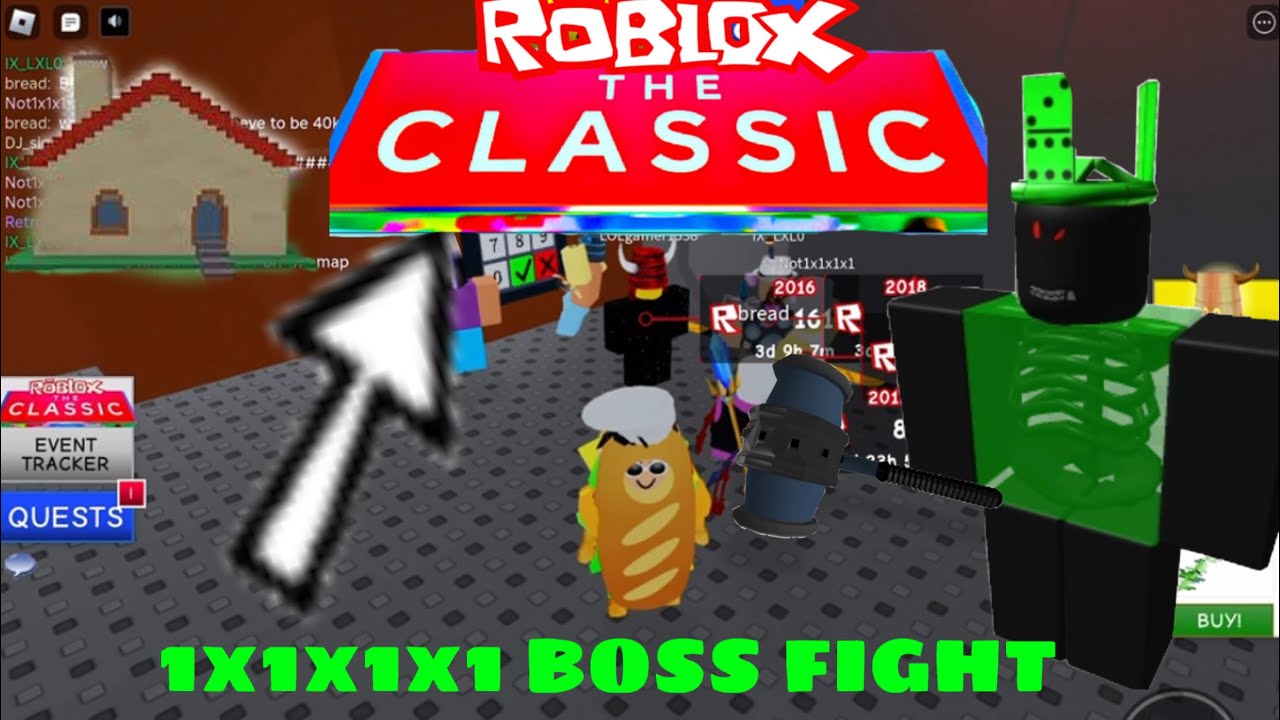 1x1x1x1 BOSS FIGHT! (ROBLOX:The Classic) - YouTube