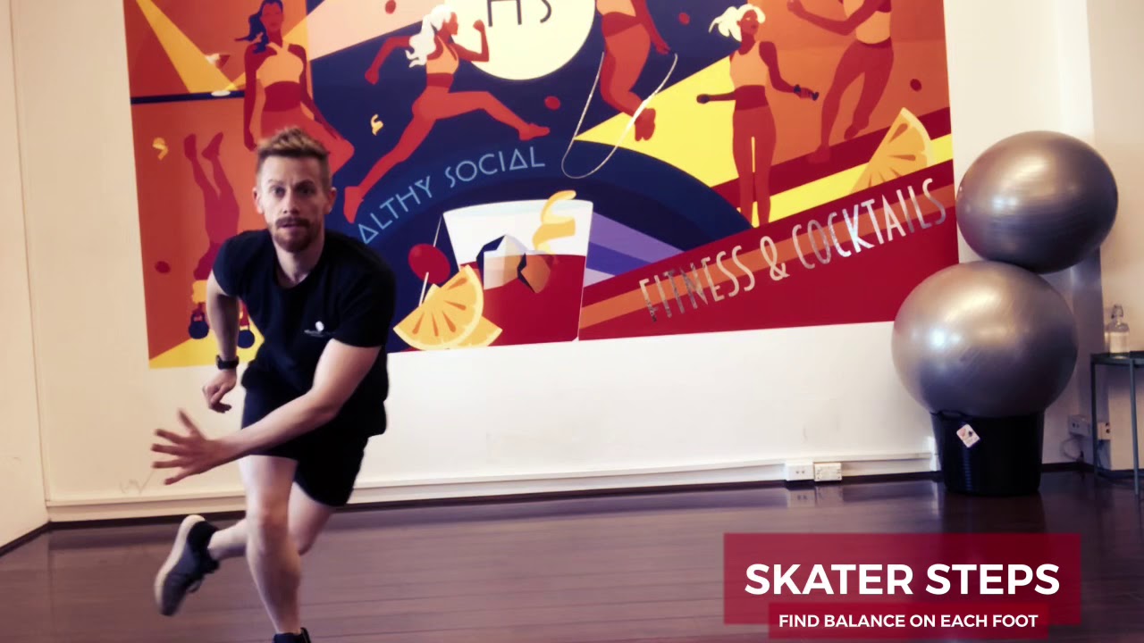SKATER STEPS - HEALTHY SOCIAL - YouTube