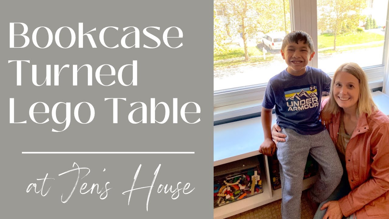 Bookcase Turned Lego Table - YouTube
