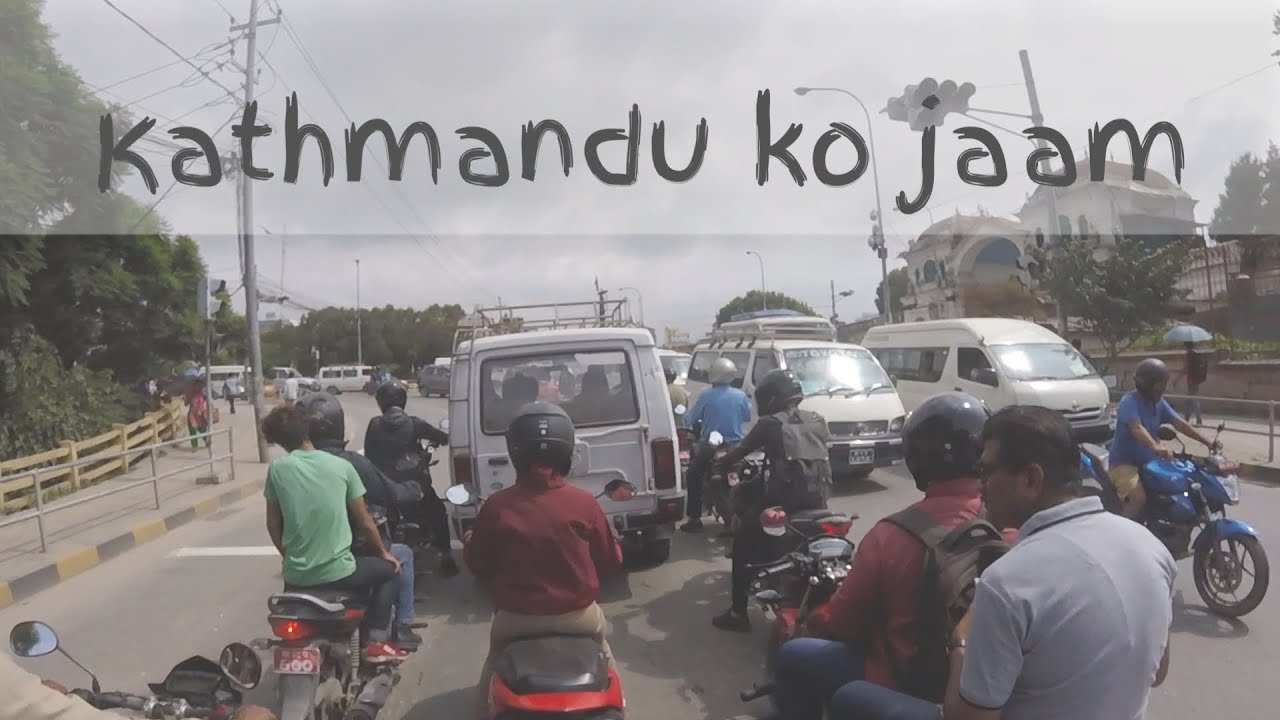 Kathmandu road view, way to putalisadak. - YouTube