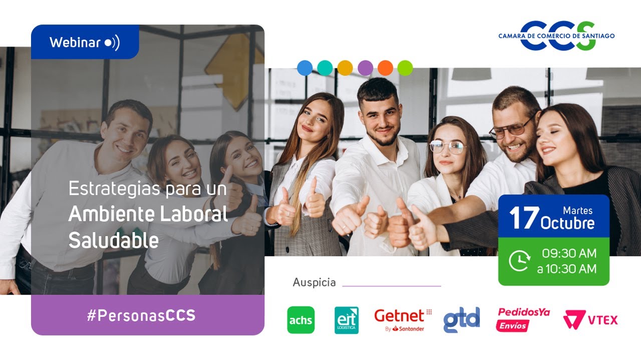Webinar: Estrategias para un Ambiente Laboral Saludable - YouTube