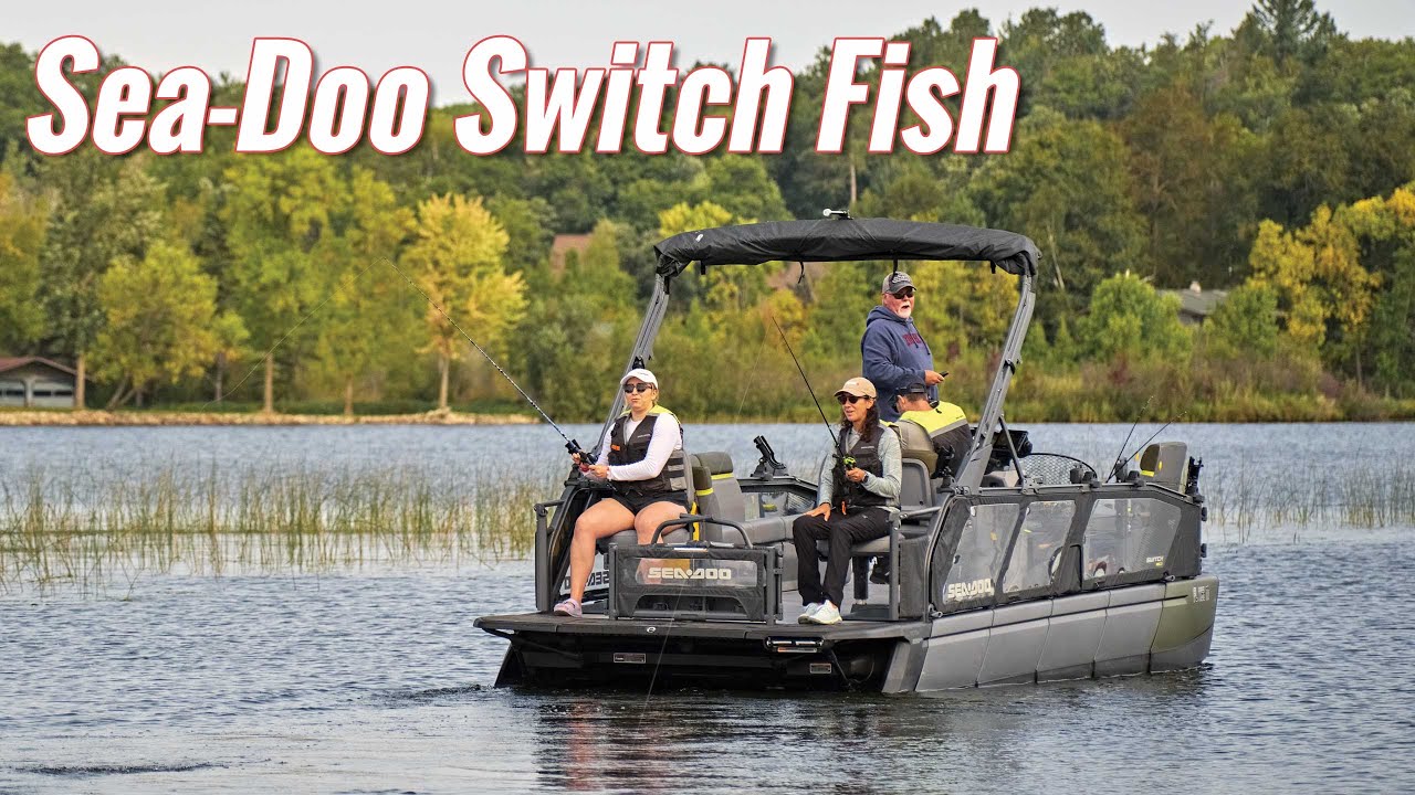 Sea-Doo Switch Fish Pontoon Fishing Boat - YouTube