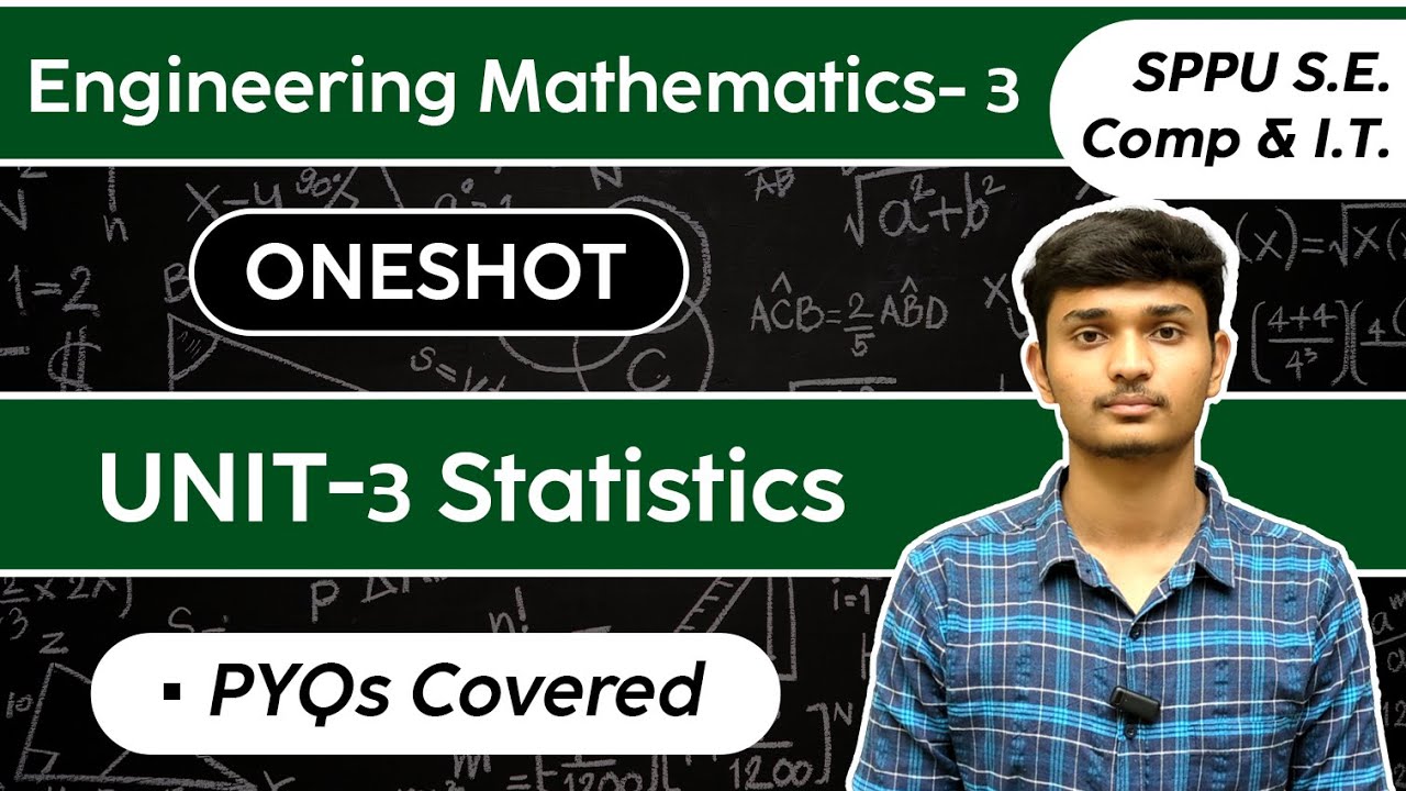 M3 | Unit 3 | Statistics | SPPU S.E. Comp & I.T. | ONESHOT - YouTube