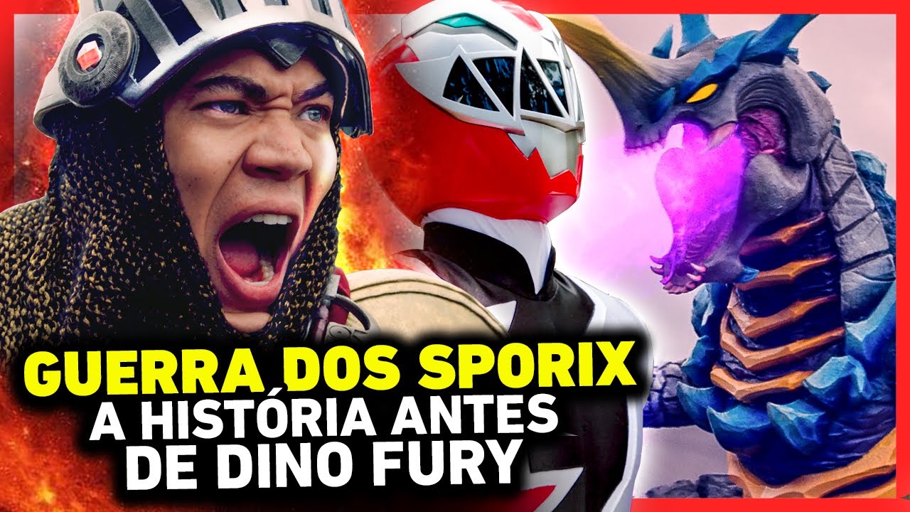 A HISTÓRIA ANTES DE POWER RANGERS DINO FURY: GUERRA DOS SPORIX - YouTube
