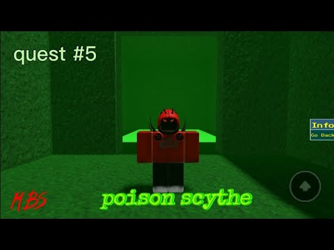 how to get poison scythe in mega boss survival (quest #5) - YouTube
