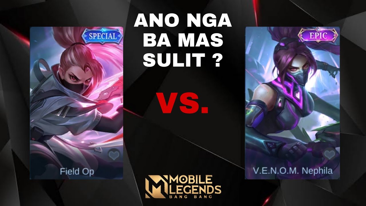 HANABI SKIN COMPARISON - "FIELD OP" OR "VENOM" ? ANO MAS SULIT O MAS ...