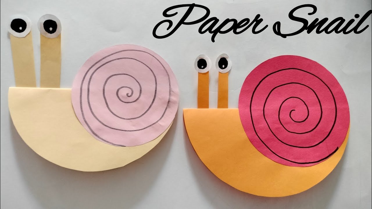 Paper Snail | How to make a cute paper Snail | Paper Craft Ideas - YouTube
