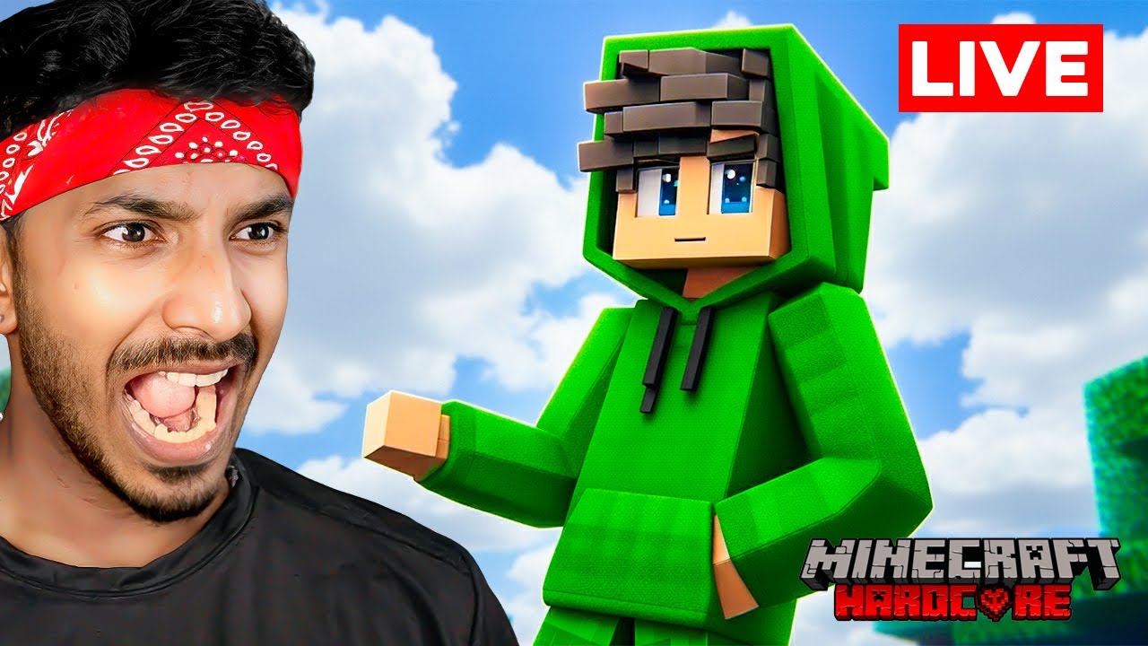 Playing minecraft But its Hardcore 🤫 🔥 Join membership 🔴15 Days live ...