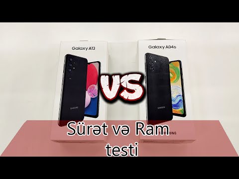 Samsung A13 vs A04s \\ Sürət və Ram testi