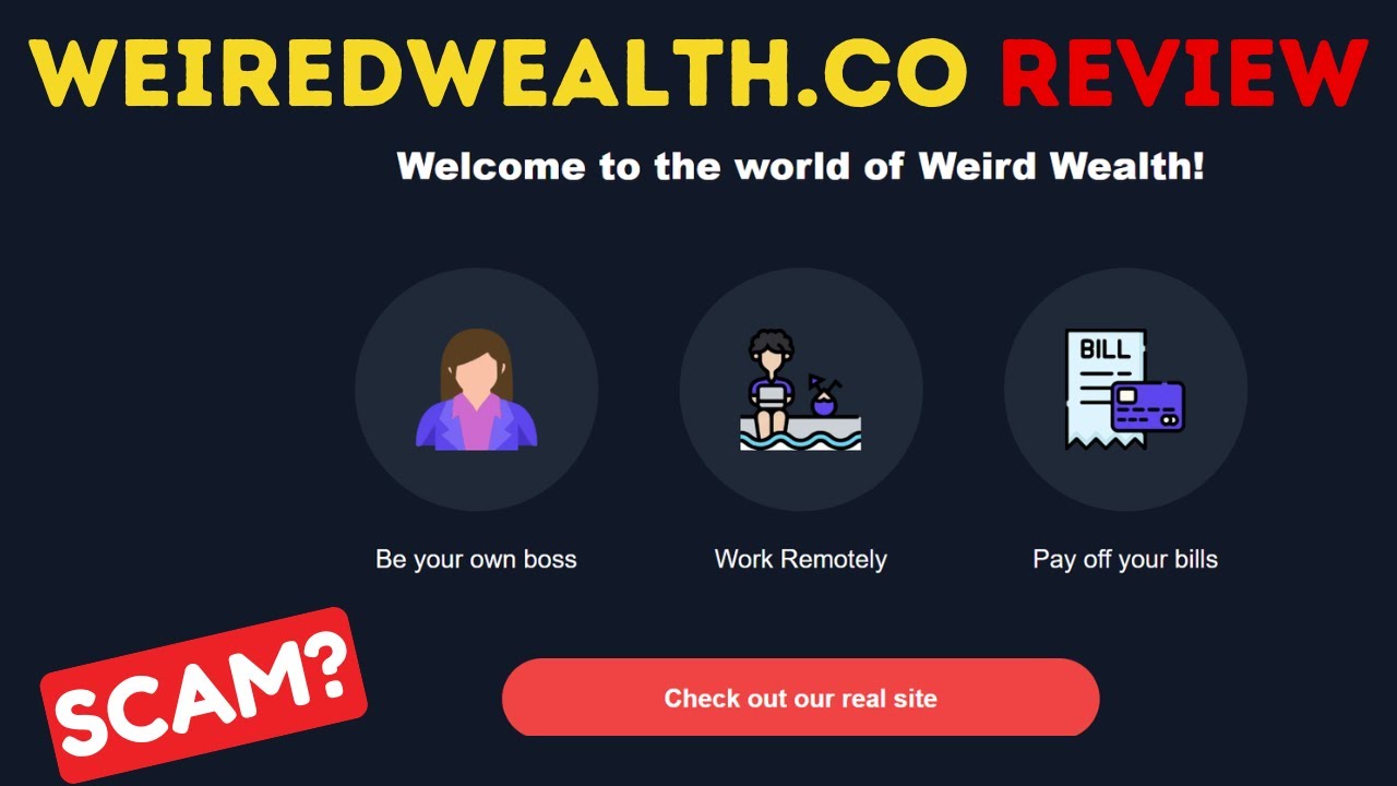 WeirdWealth.co Review: Scam or Legit Remote Work Site? - YouTube