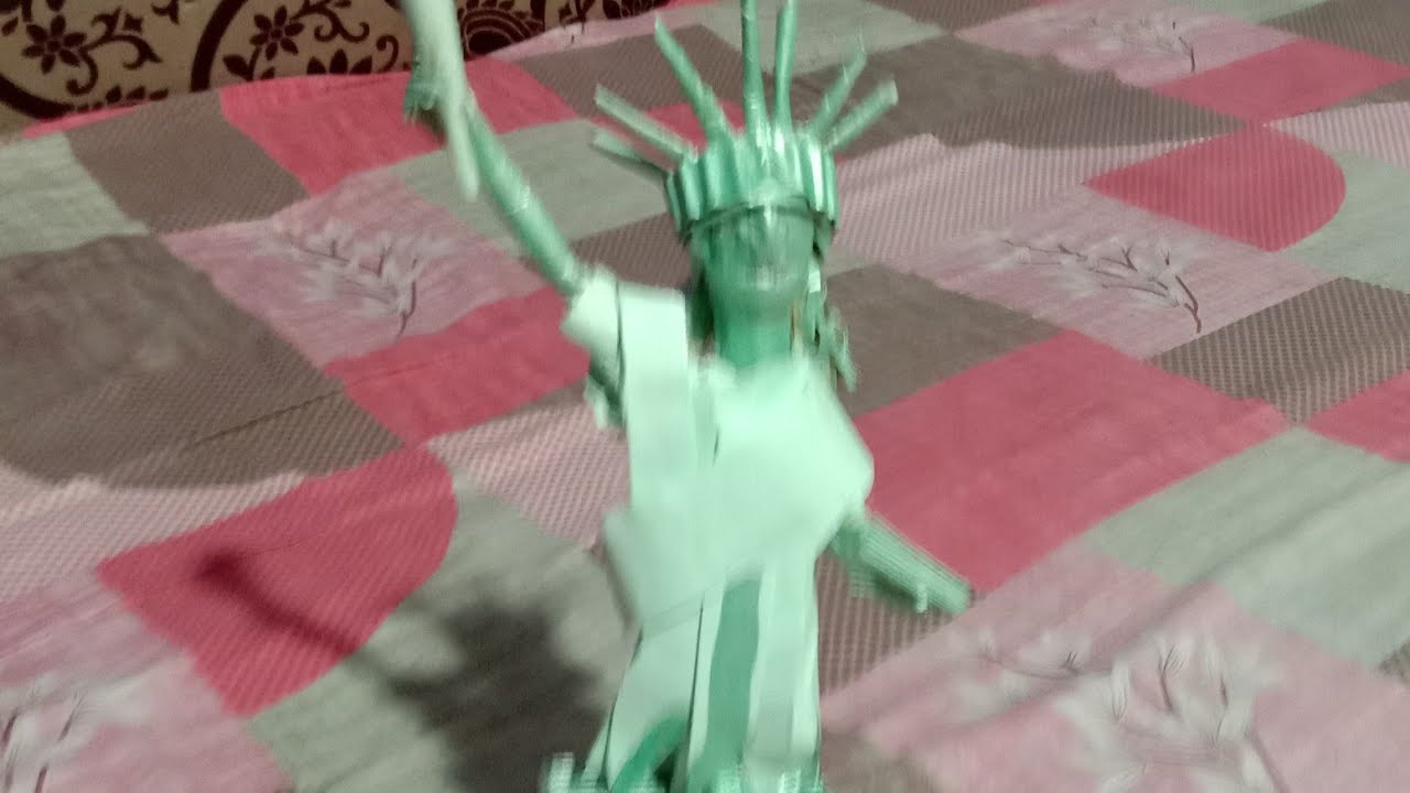Making statue of Liberty with cardboard.#diy #diycrafts - YouTube