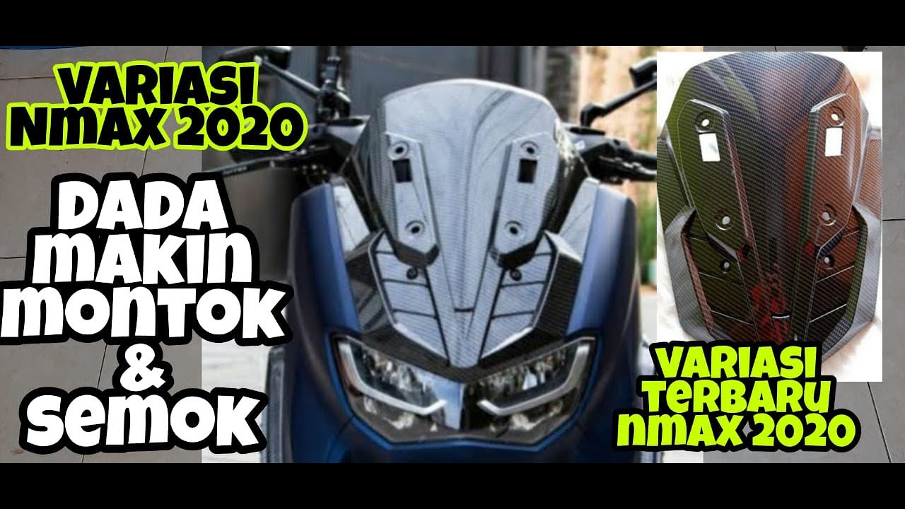 VARIASI NEW NMAX 2020! Cara Pasang Tutup Depan Carbon Nemo belakang ...