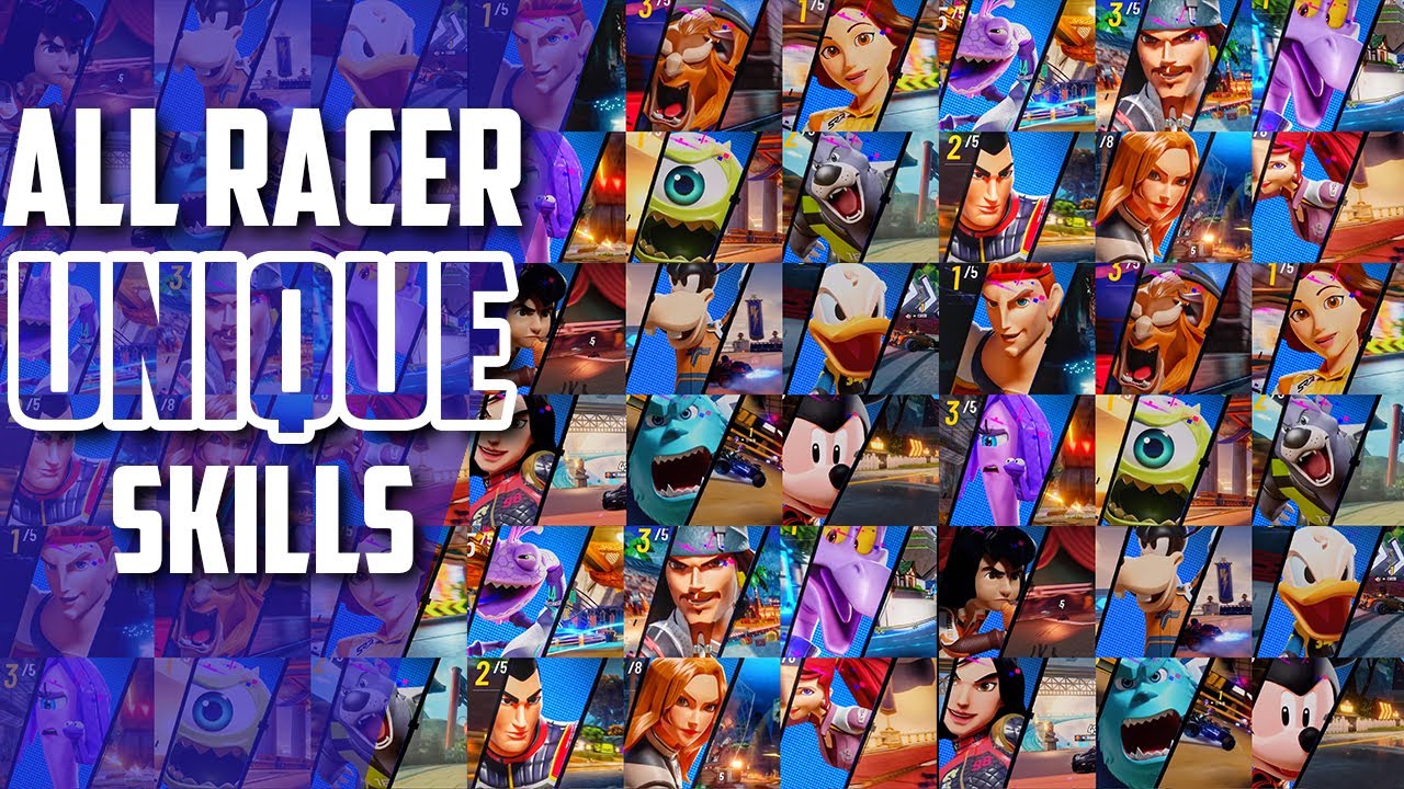Disney Speedstorm | All Racer Unique Skills | Racer Powers | Racer ...