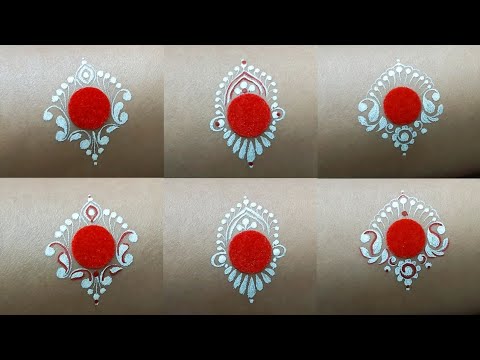 3 Beautiful easy bindi design | Kolka design | Bindi design | Simple ...