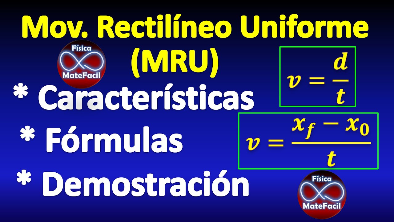 10. Movimiento Rectilíneo Uniforme (MRU) Desde CERO - YouTube