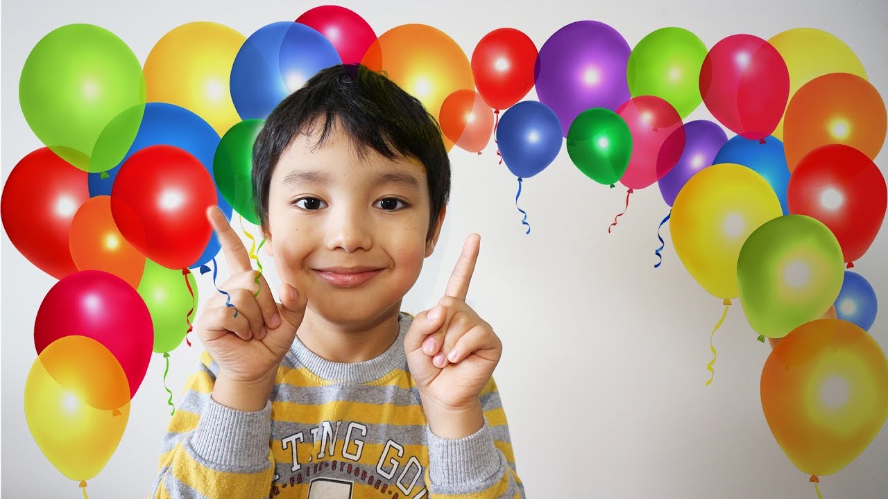 Learn Colors and learn Numbers With Balloons - YouTube